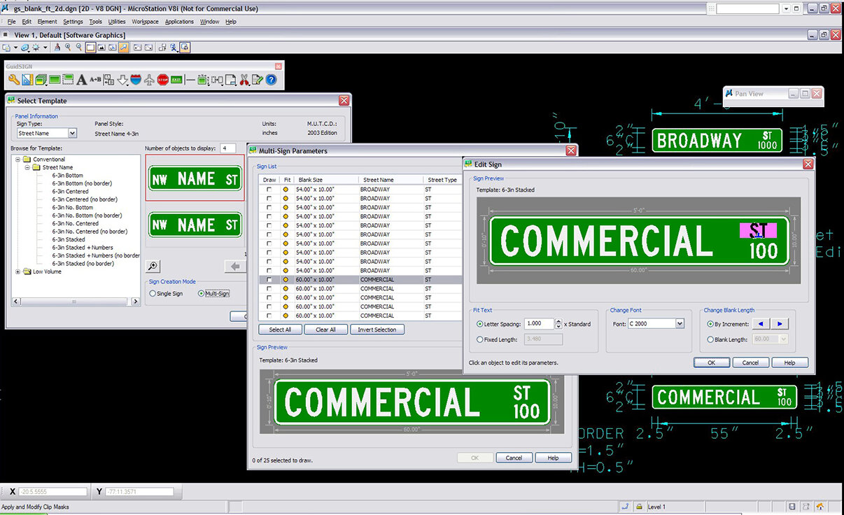 Transoft GuideSIGN: Diseño de Señalización Vial con Precisión